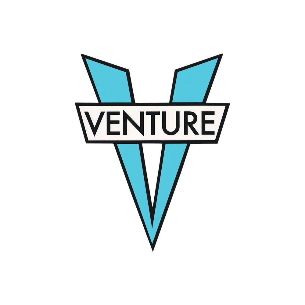 VENTURE STICKER ベンチャー ステッカー V DIE CUT SMALL LIGHT BLUE スケートボード スケボー ...
