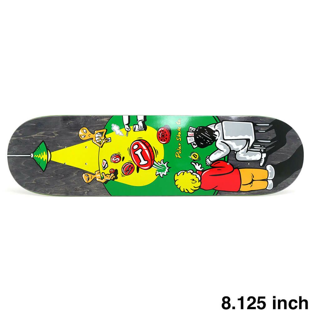 POLAR DECK ポーラー デッキ OSKAR ROZENBERG POKER FACE BLACK STAIN 8.125 SHORT スケートボード スケボー | スケートボードの ...